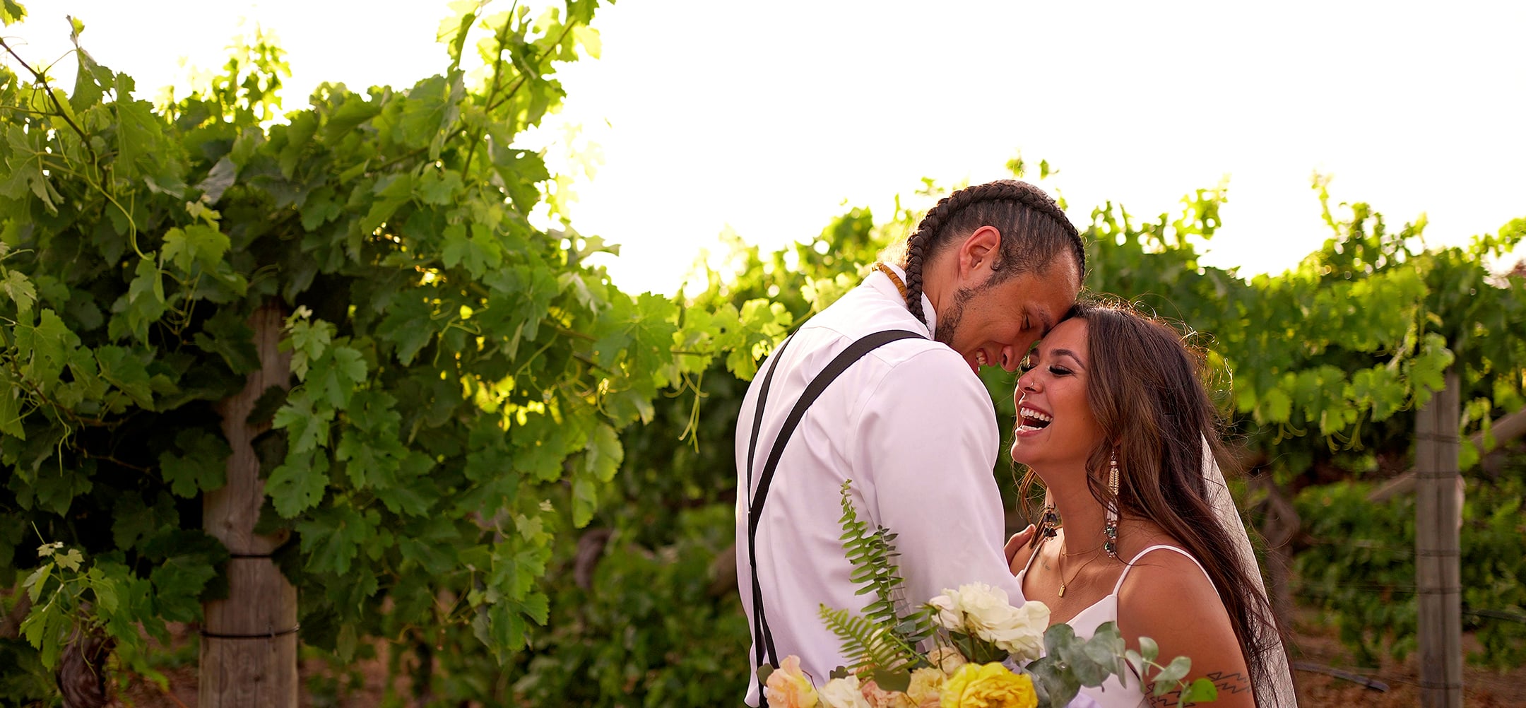 "Victoria & Jalen" - Trentadue Winery Wedding - Baby Blue Film